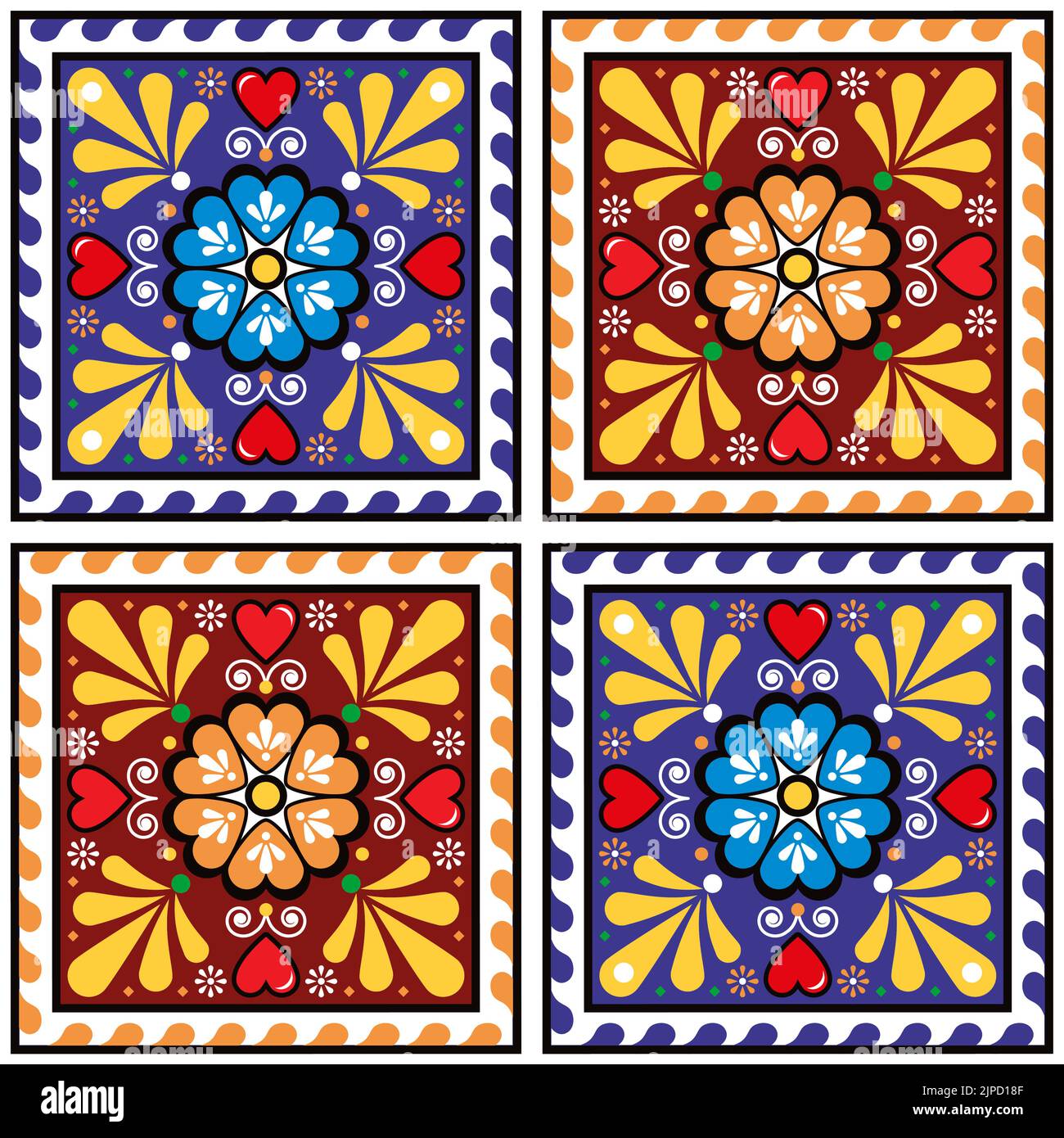 Flower motif mosaic floor tiles hi-res stock photography and images - Alamy