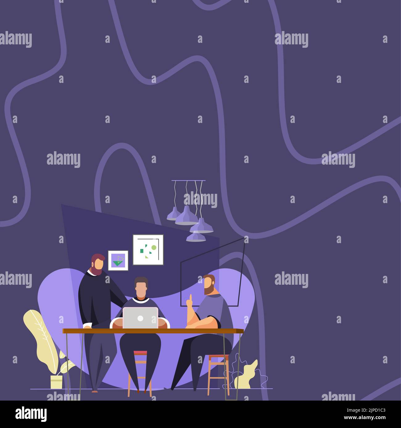 Coworker sharing Stock Vector Images - Alamy