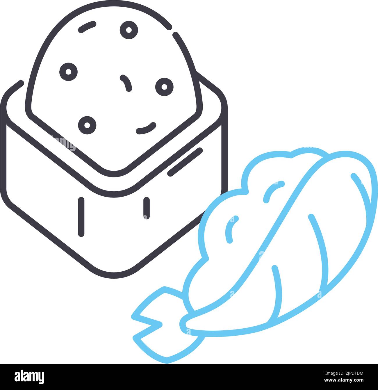 sushi line icon, outline symbol, vector illustration, concept sign ...