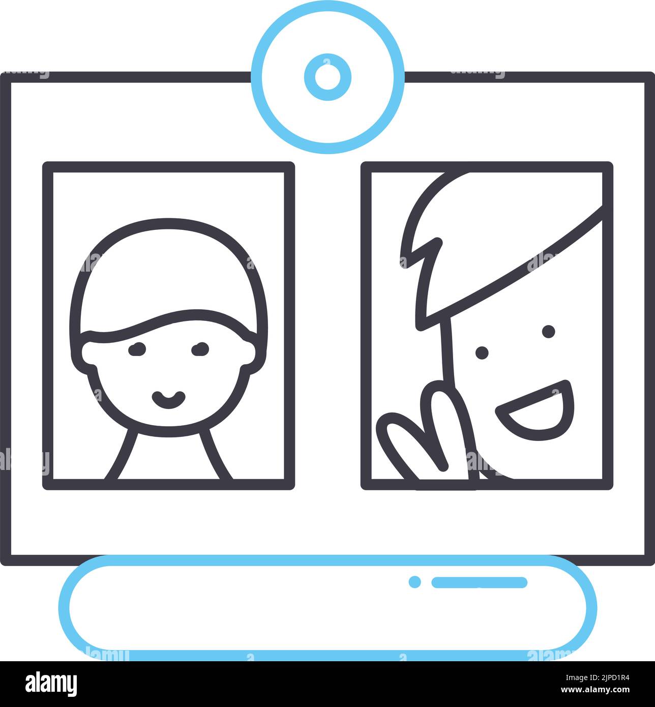 Video call icon hi-res stock photography and images - Alamy