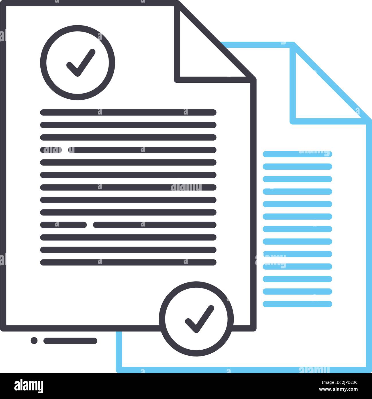 task list line icon, outline symbol, vector illustration, concept sign ...