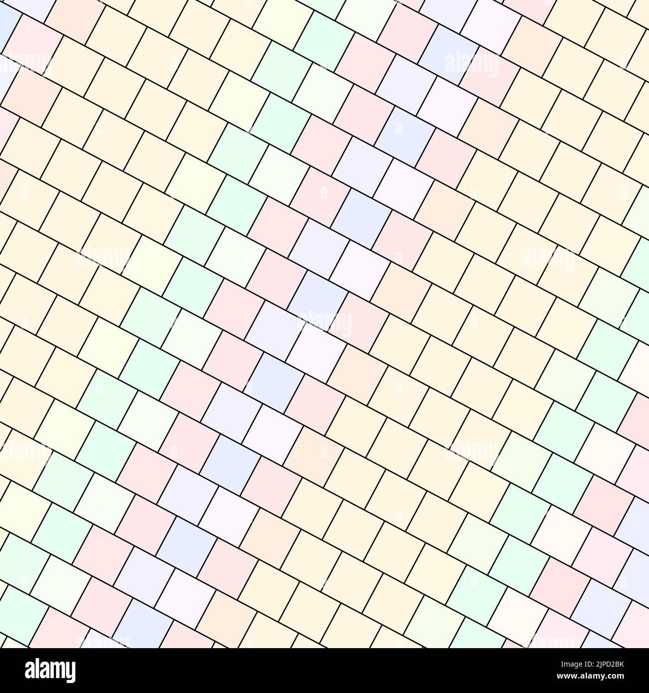 abstract squared Colorful palette brick wall texture background with ...