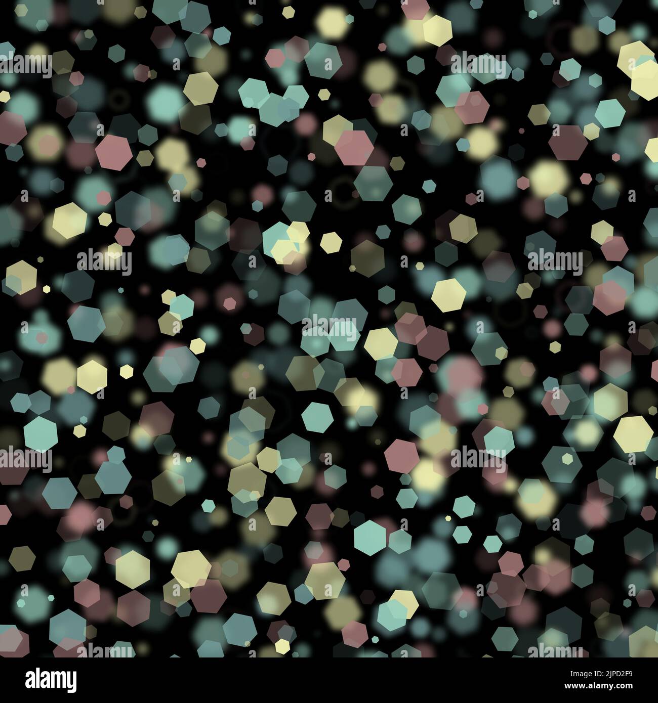 Illustration of an abstract light dots and blurred Hexagon backdrop ...