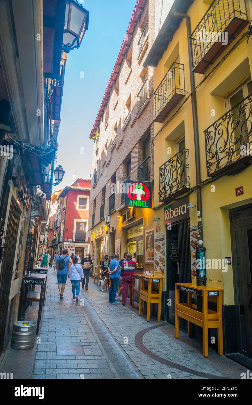 Laurel street. Logroño, Spain Stock Photo - Alamy