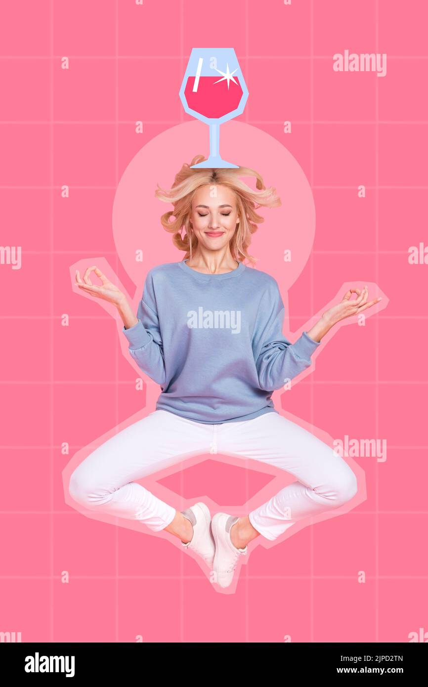 Photo sketch graphics artwork picture of funny funky lady practicing ...