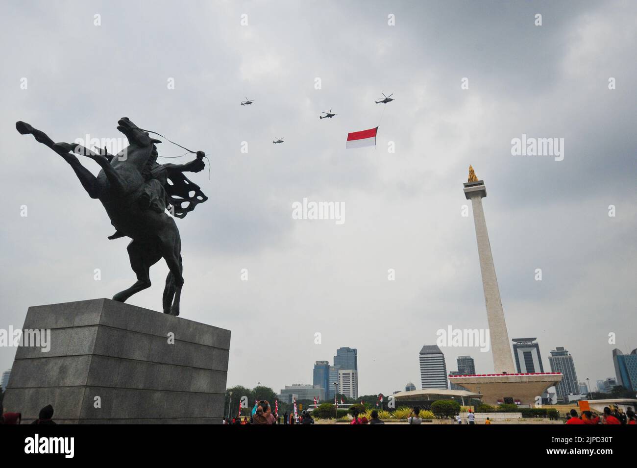 Jakarta, Indonesia. 17th Aug, 2022. Indonesian Air Force's aircrafts ...