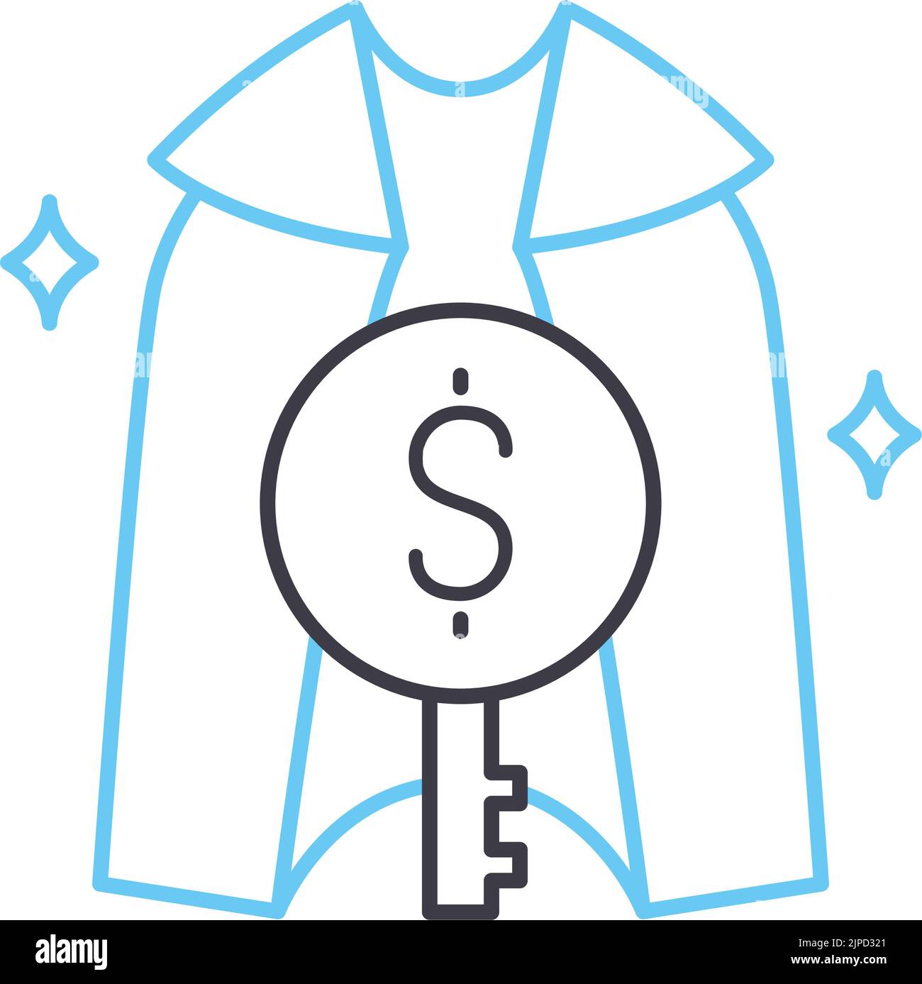 quest line icon, outline symbol, vector illustration, concept sign ...