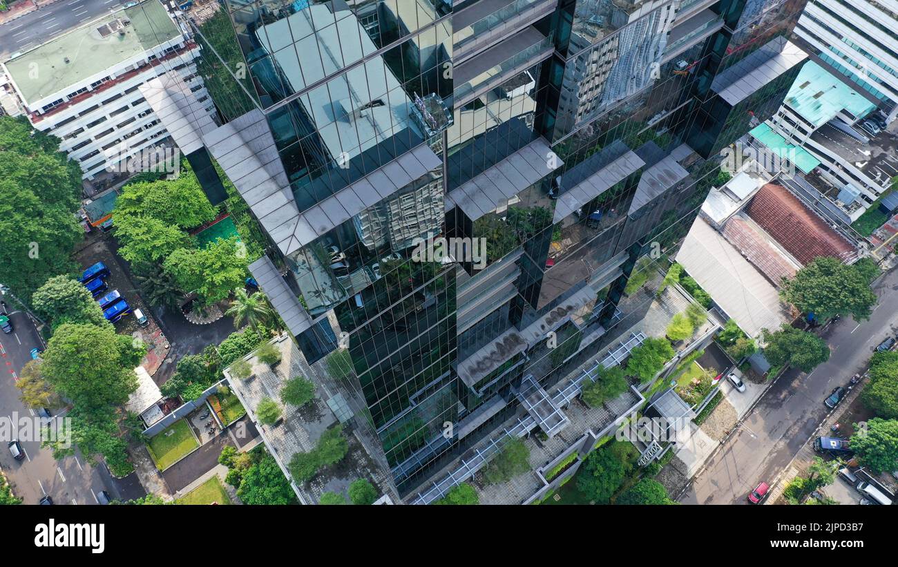 Bank building in Jakarta a Futuristic and modern design skyscraper ...