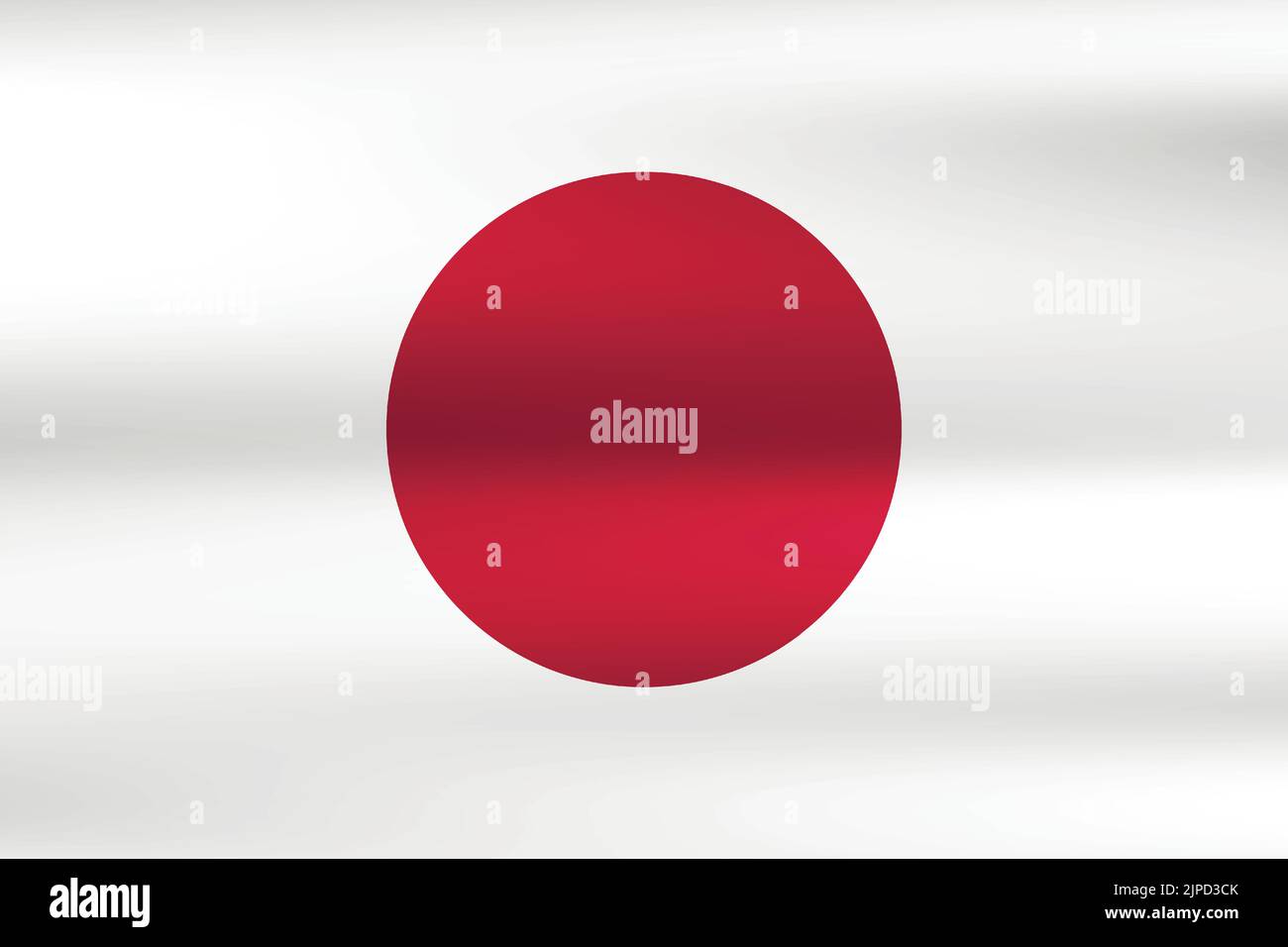 Flag of Japan. Japanese national symbol in official colors. Template ...