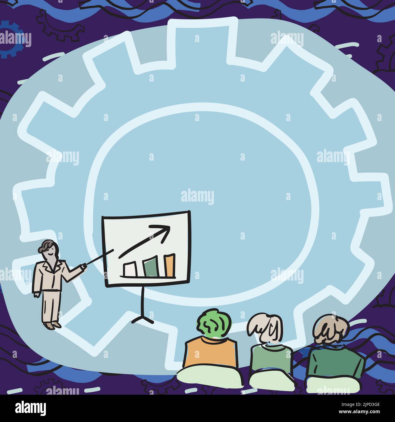 Team members working Stock Vector Images - Alamy