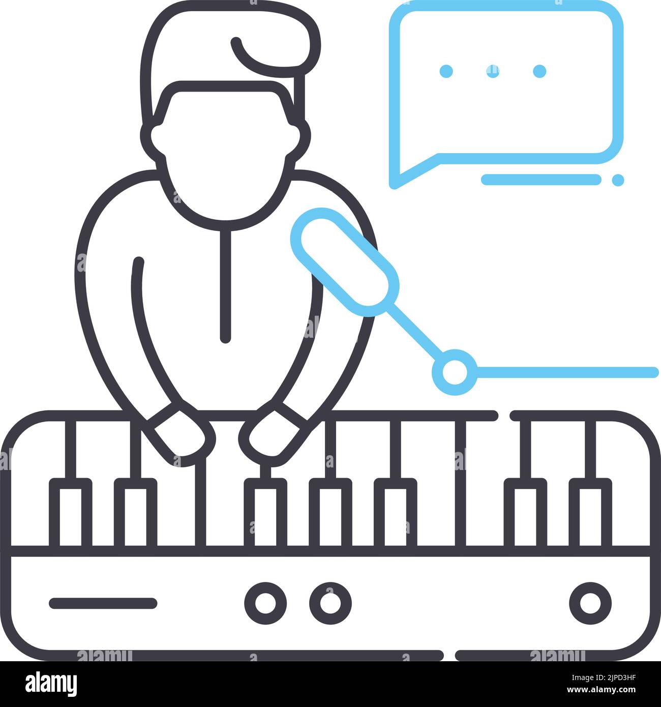 Icon singing vocalist Stock Vector Images - Alamy