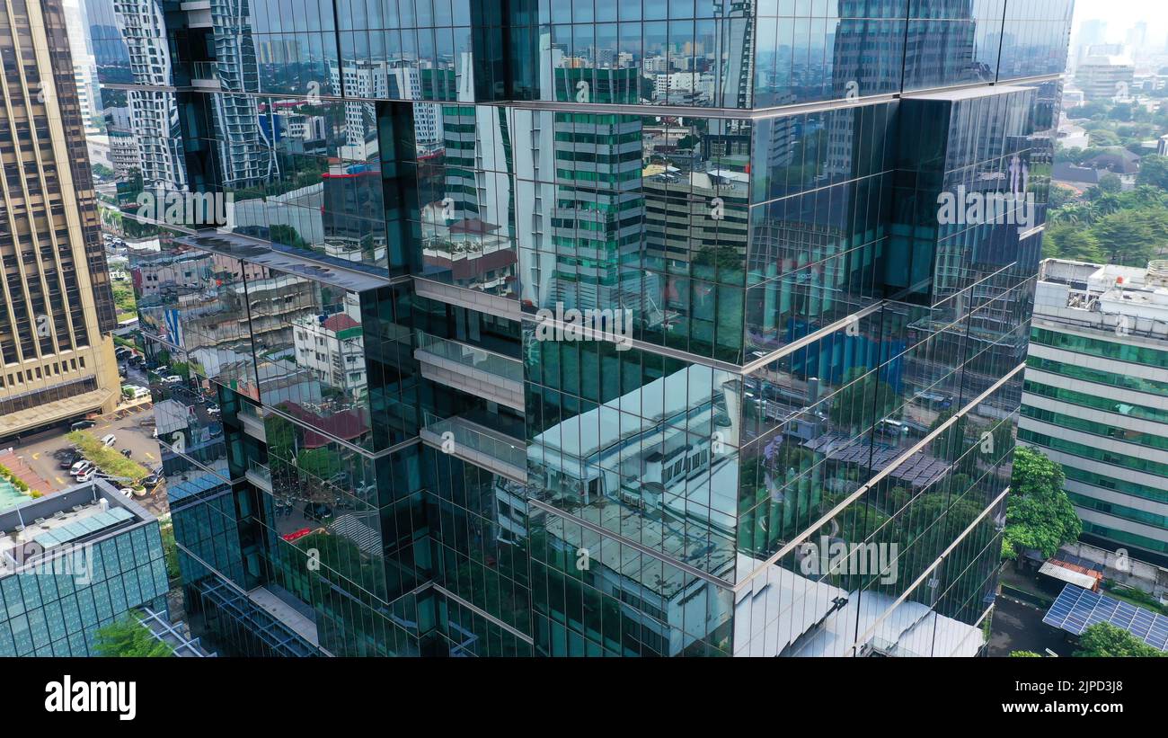 Bank building in Jakarta a Futuristic and modern design skyscraper ...