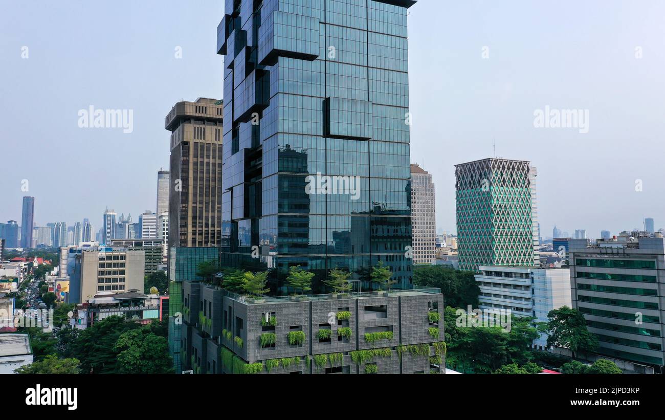 Bank building in Jakarta a Futuristic and modern design skyscraper ...