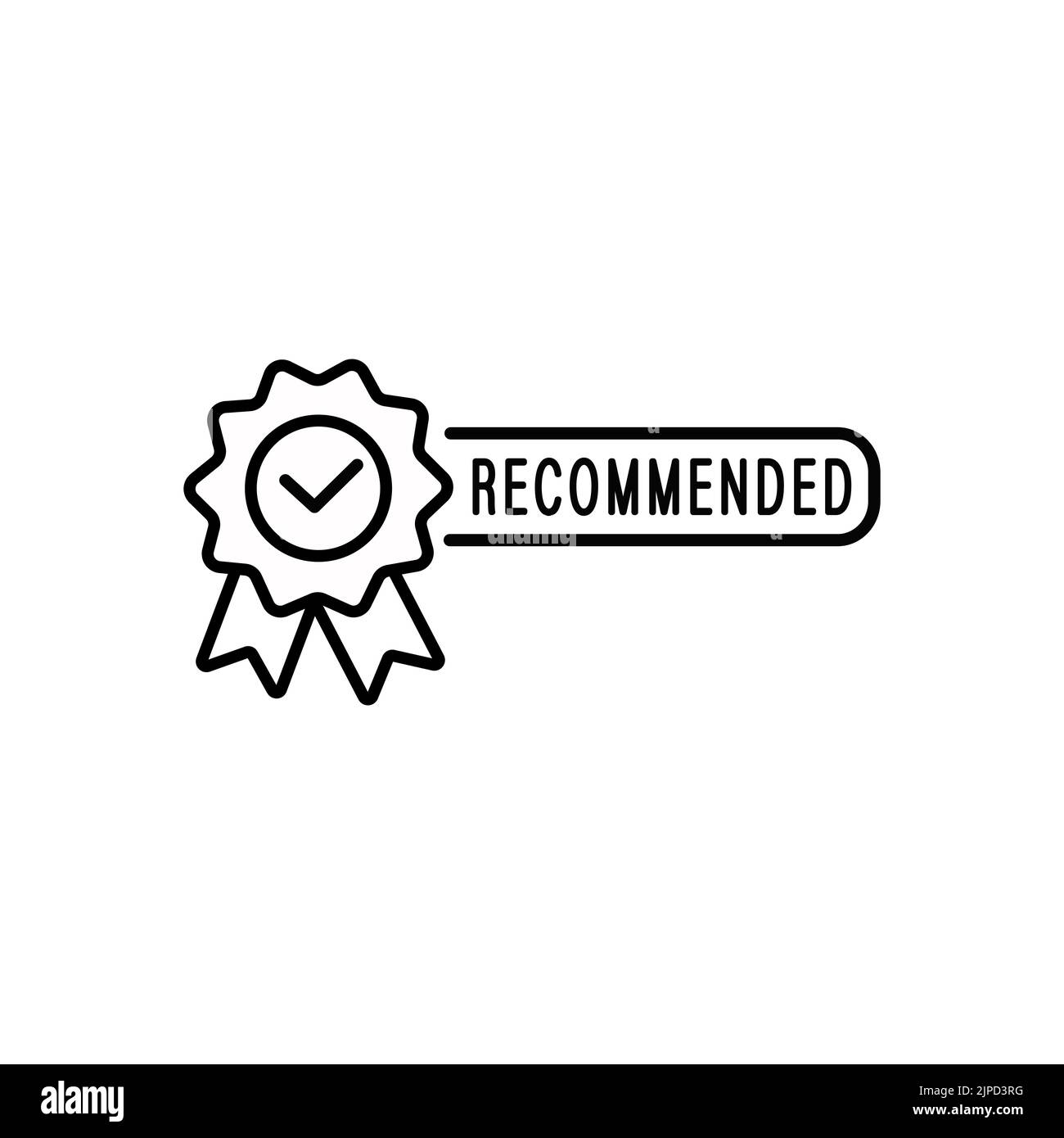 Certificate emblem recommend icon design. Certificate emblem icon Stock ...