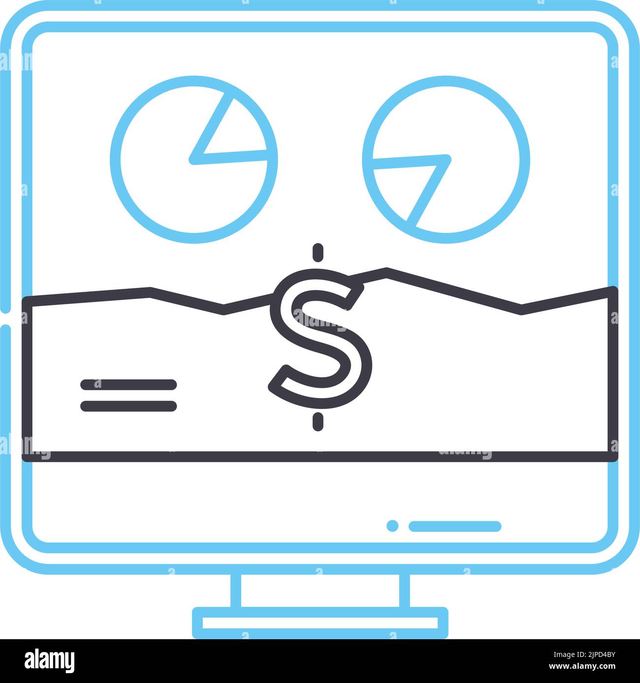 no risk line icon, outline symbol, vector illustration, concept sign ...