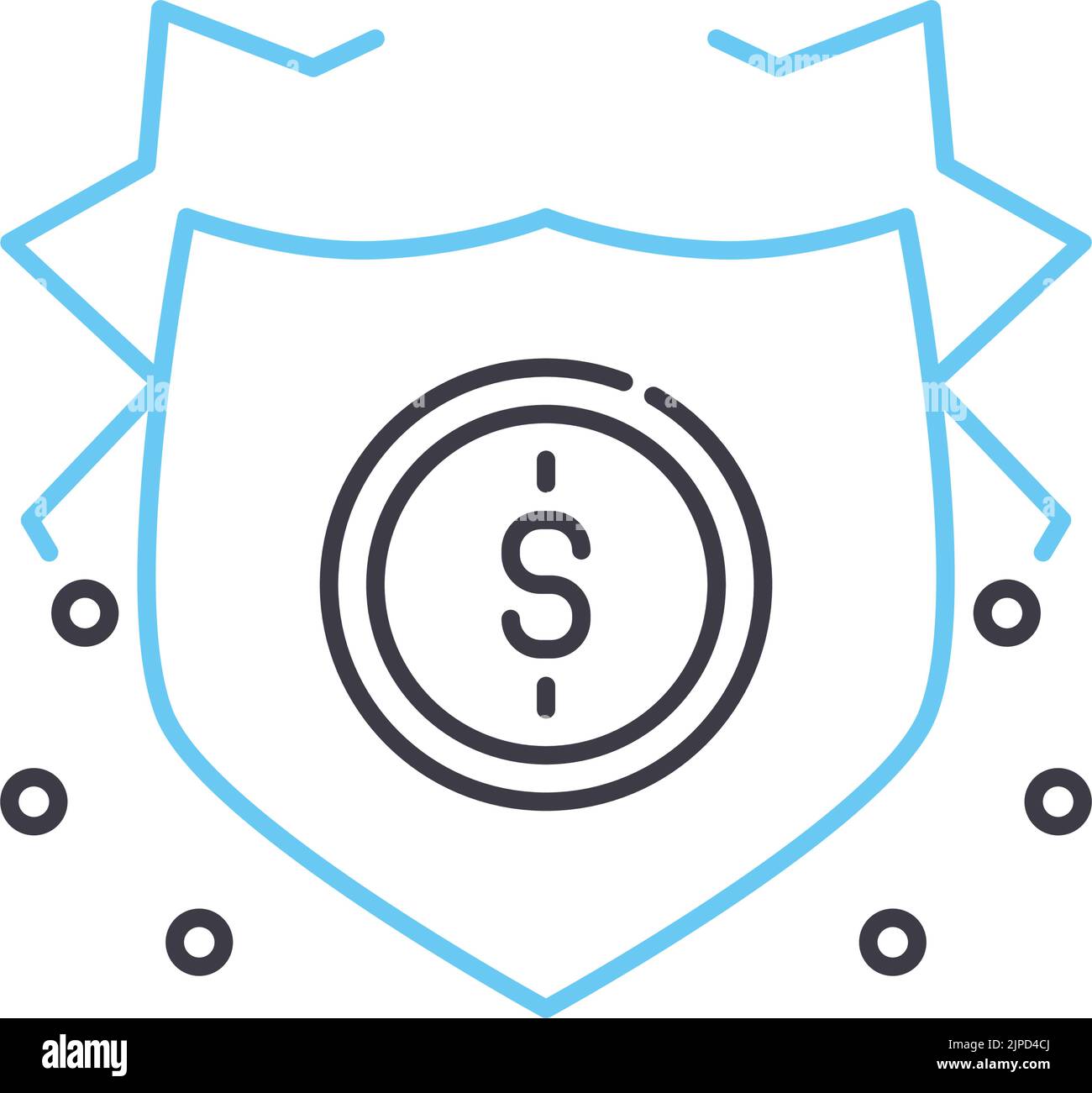 Protection Line Icon Outline Symbol Vector Illustration Concept Sign Stock Vector Image And Art