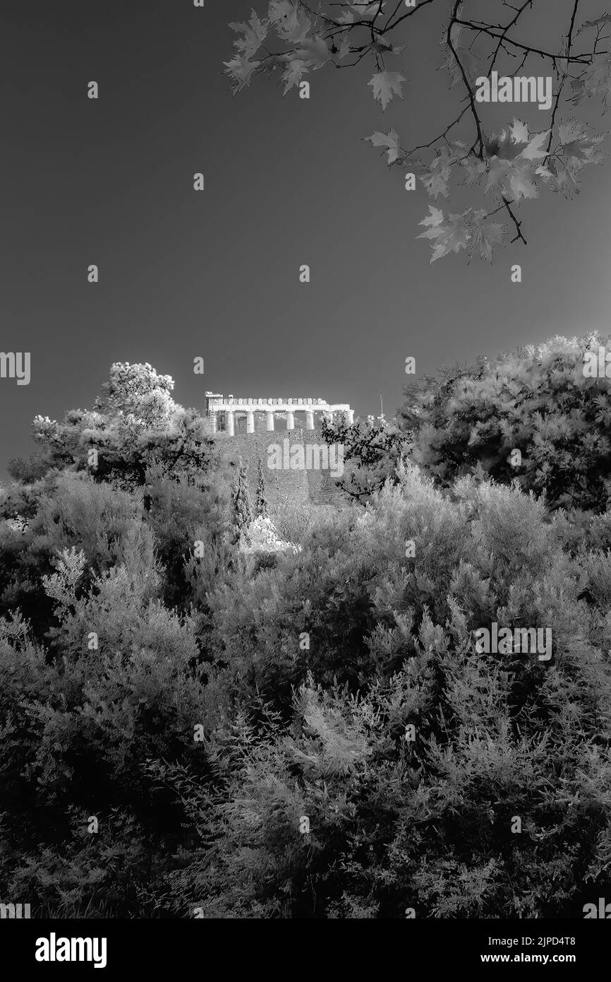 Acropolis greece athens city Black and White Stock Photos & Images - Alamy