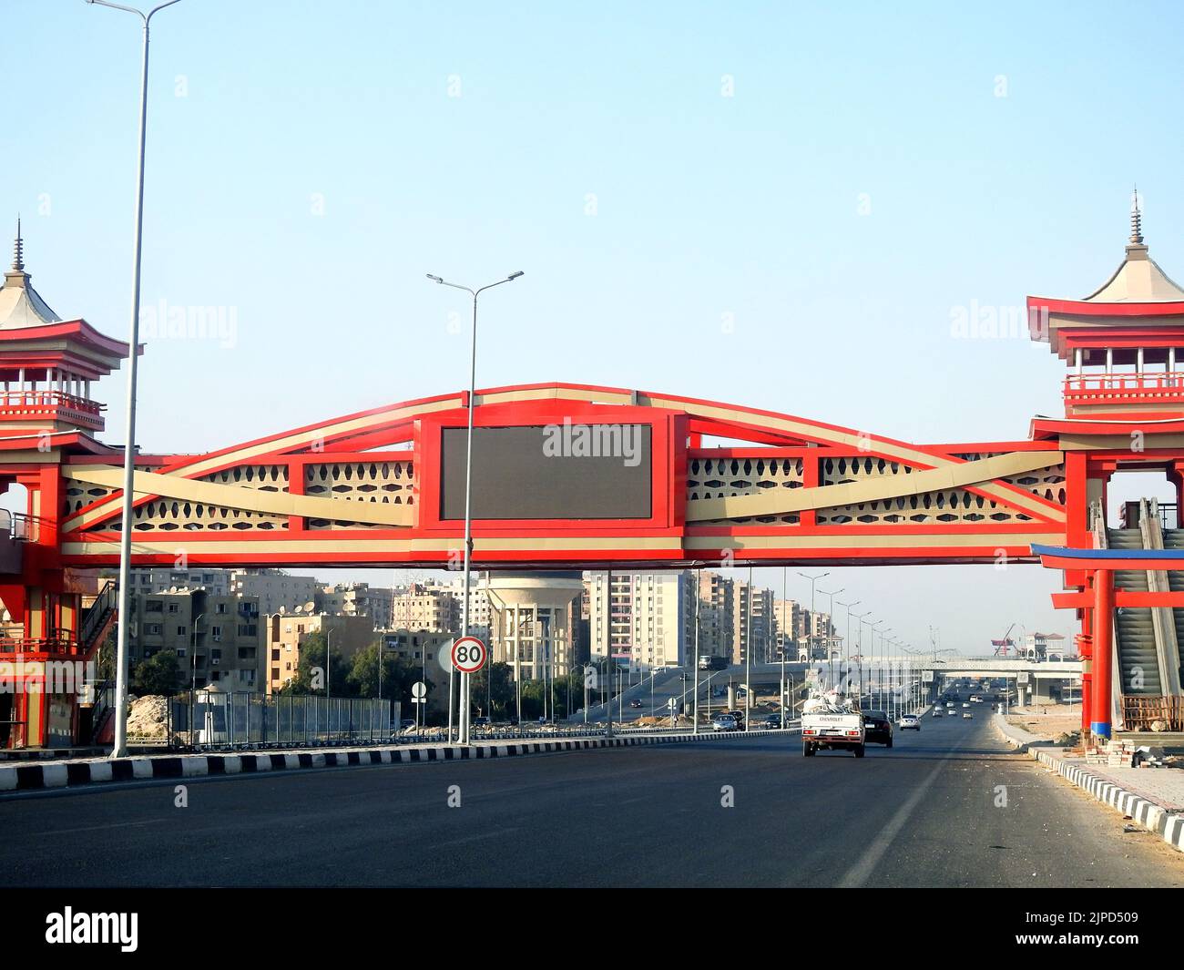 Cairo, Egypt, July 31 2022: Shinzo Abe axis patrol highway in Egypt ...