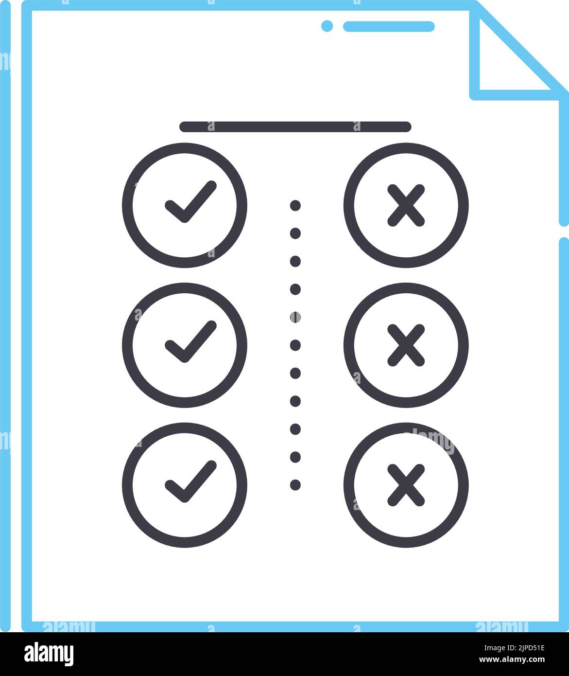 task priorities line icon, outline symbol, vector illustration, concept ...