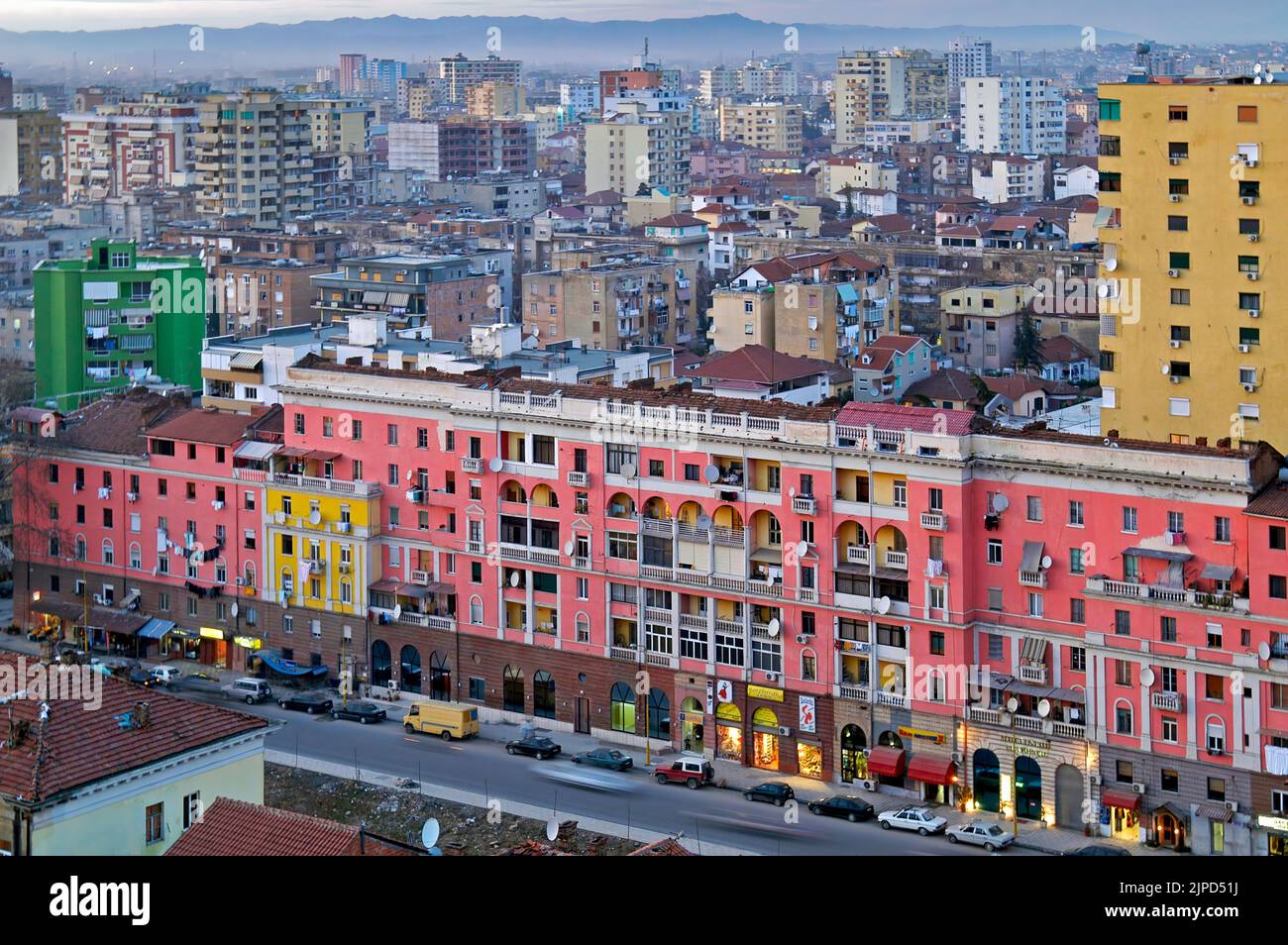 Tirana city centre, Albania Stock Photo - Alamy