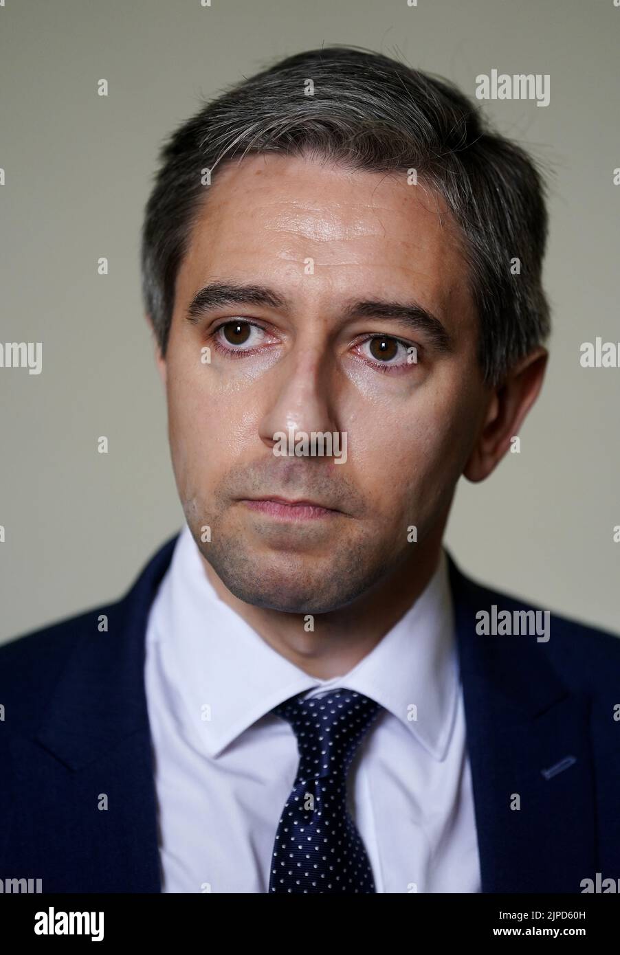 Higher Education Minister Simon Harris speaking to the media following ...