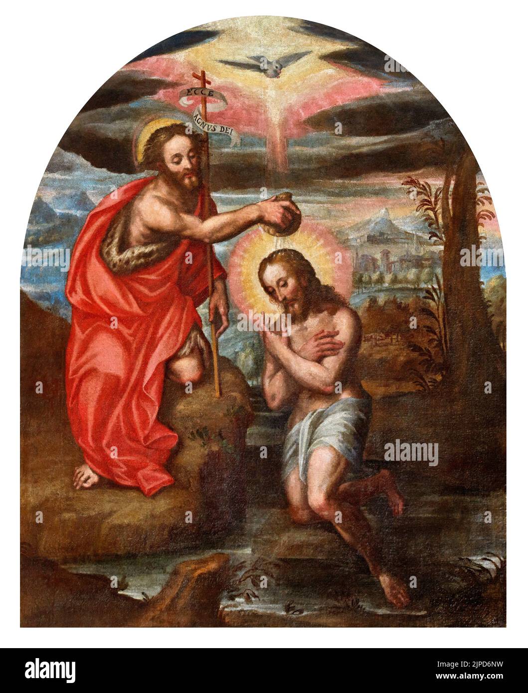 Battesimo di Gesù - olio su tela - Manfredo Lodi - primi anni del XVII ...