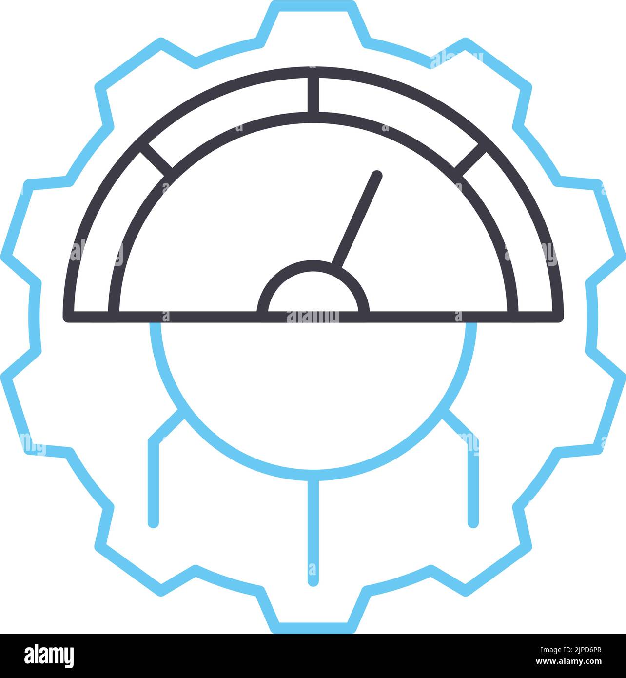 speed line icon, outline symbol, vector illustration, concept sign ...