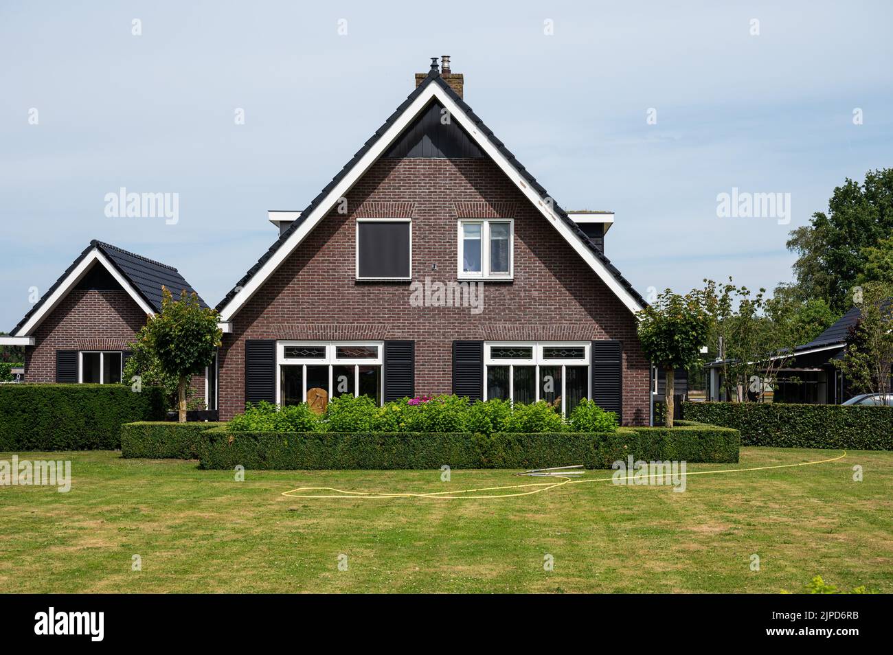 Harskamp, Gelderland, The Netherlands - 07 14 2022 - Country house with ...