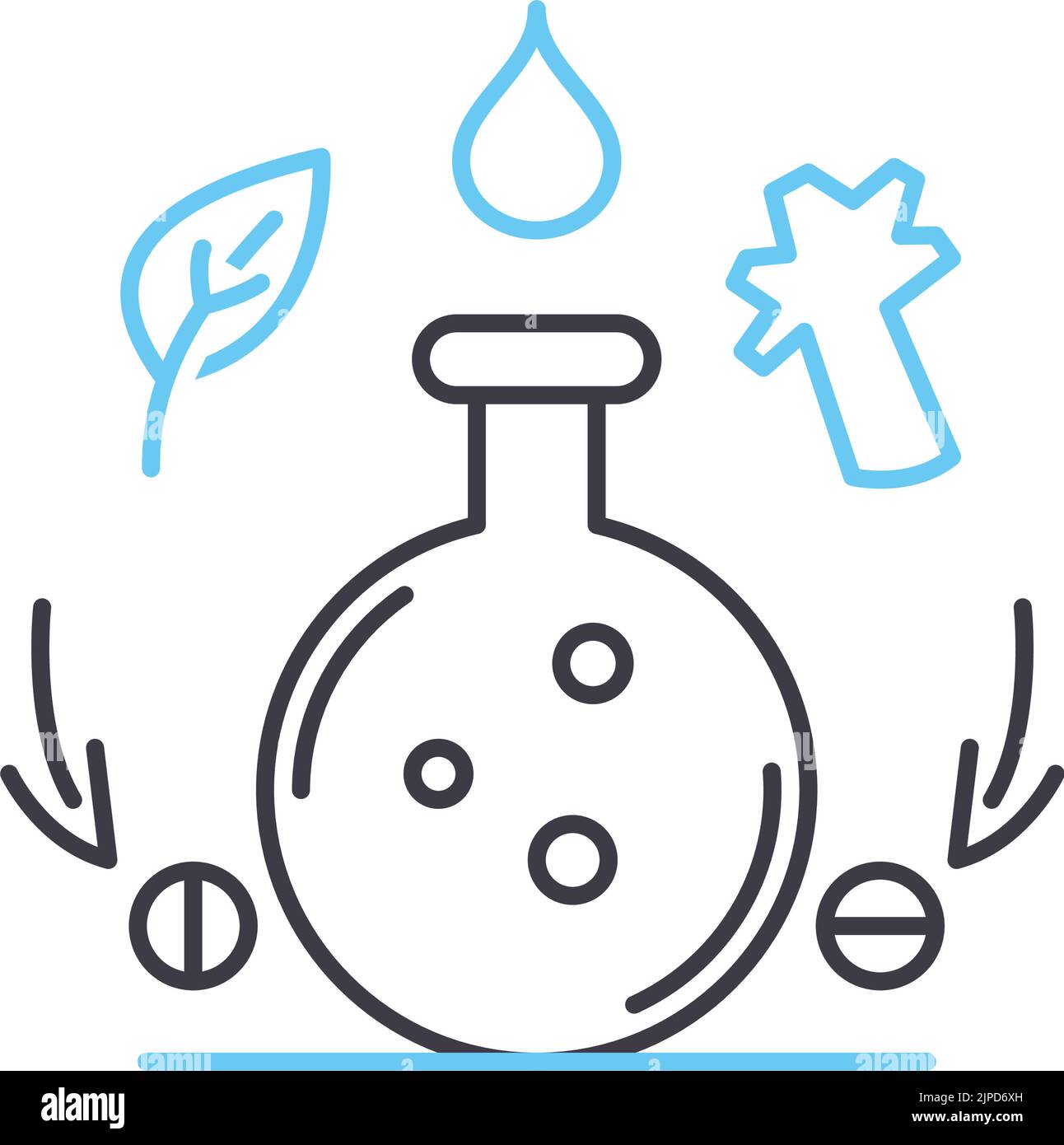 machine making line icon, outline symbol, vector illustration, concept ...