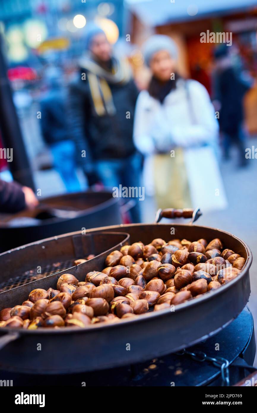 christmas market, chestnuts, roasting, streetfood, christmas markets ...