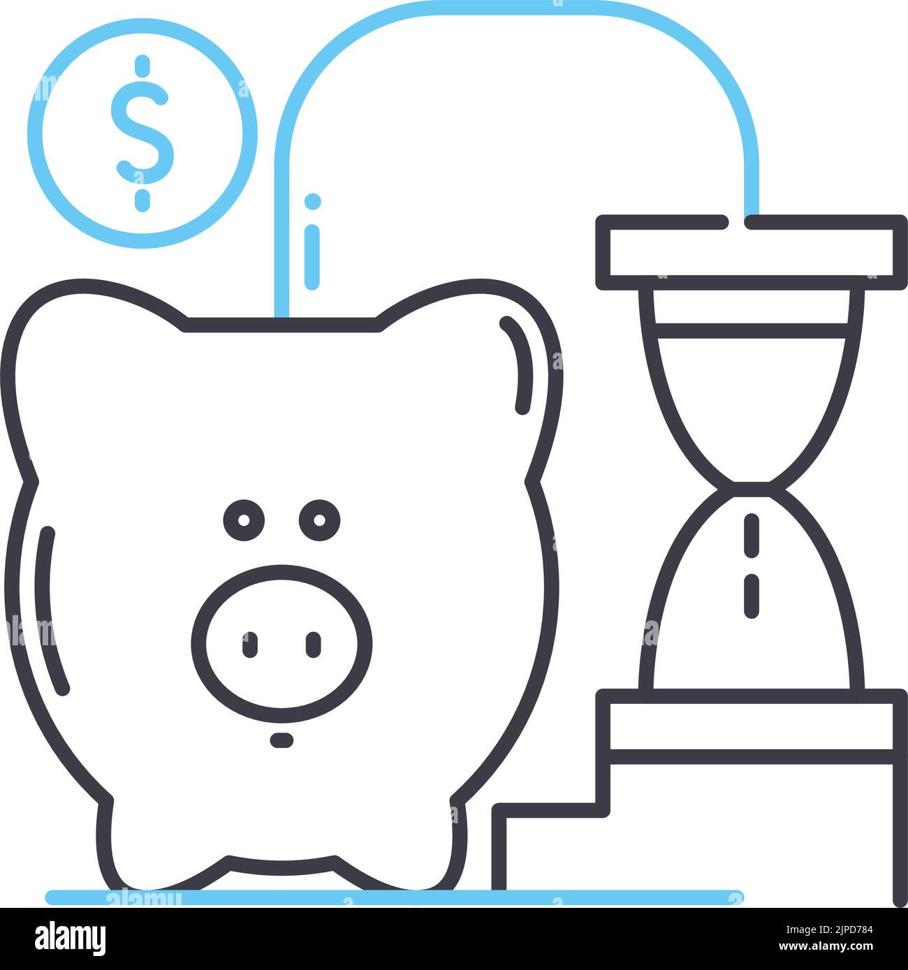 Time planning line icon Stock Vector Images - Alamy