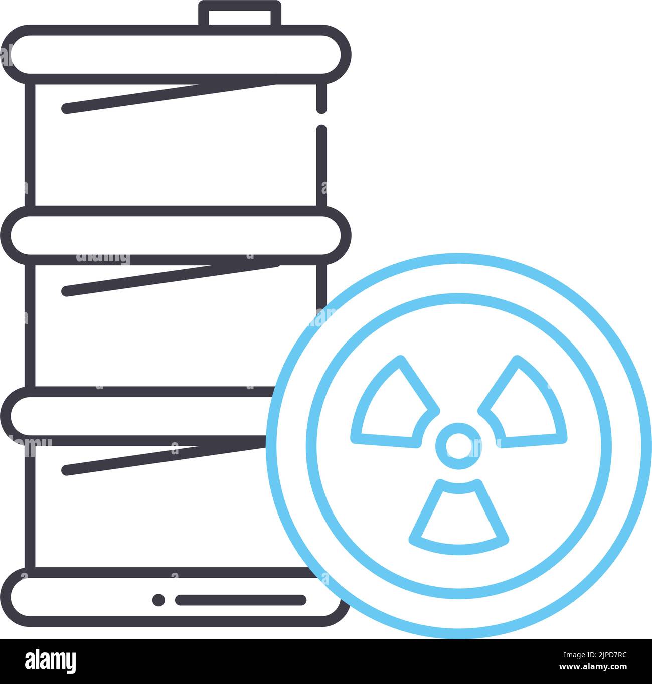 Toxic waste icon vector Cut Out Stock Images & Pictures - Alamy