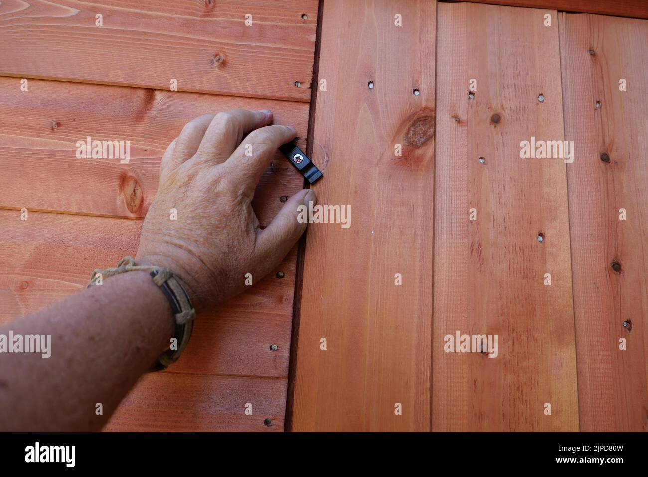 Hand key lock shed hi-res stock photography and images - Alamy