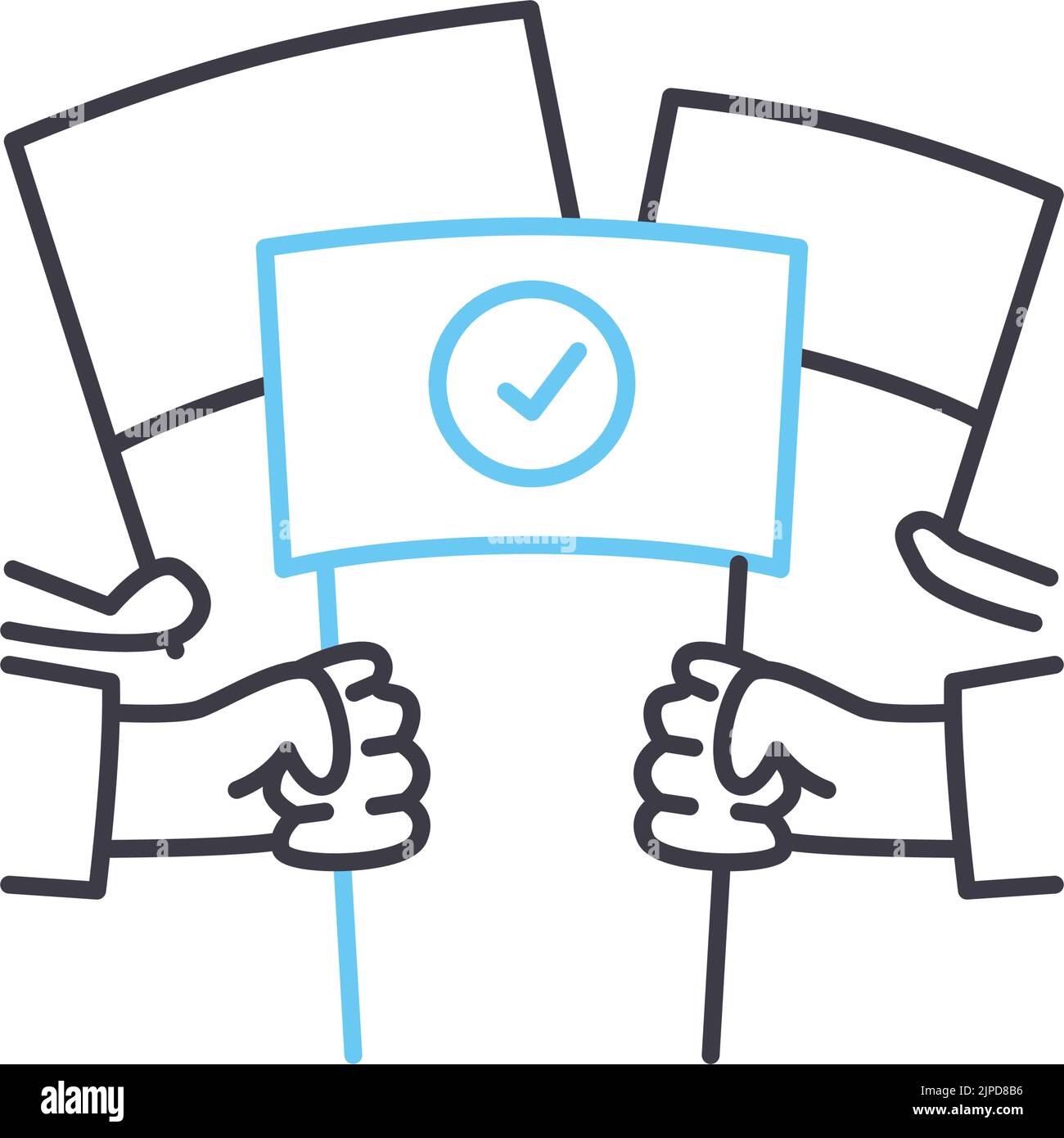 right to assemble line icon, outline symbol, vector illustration ...