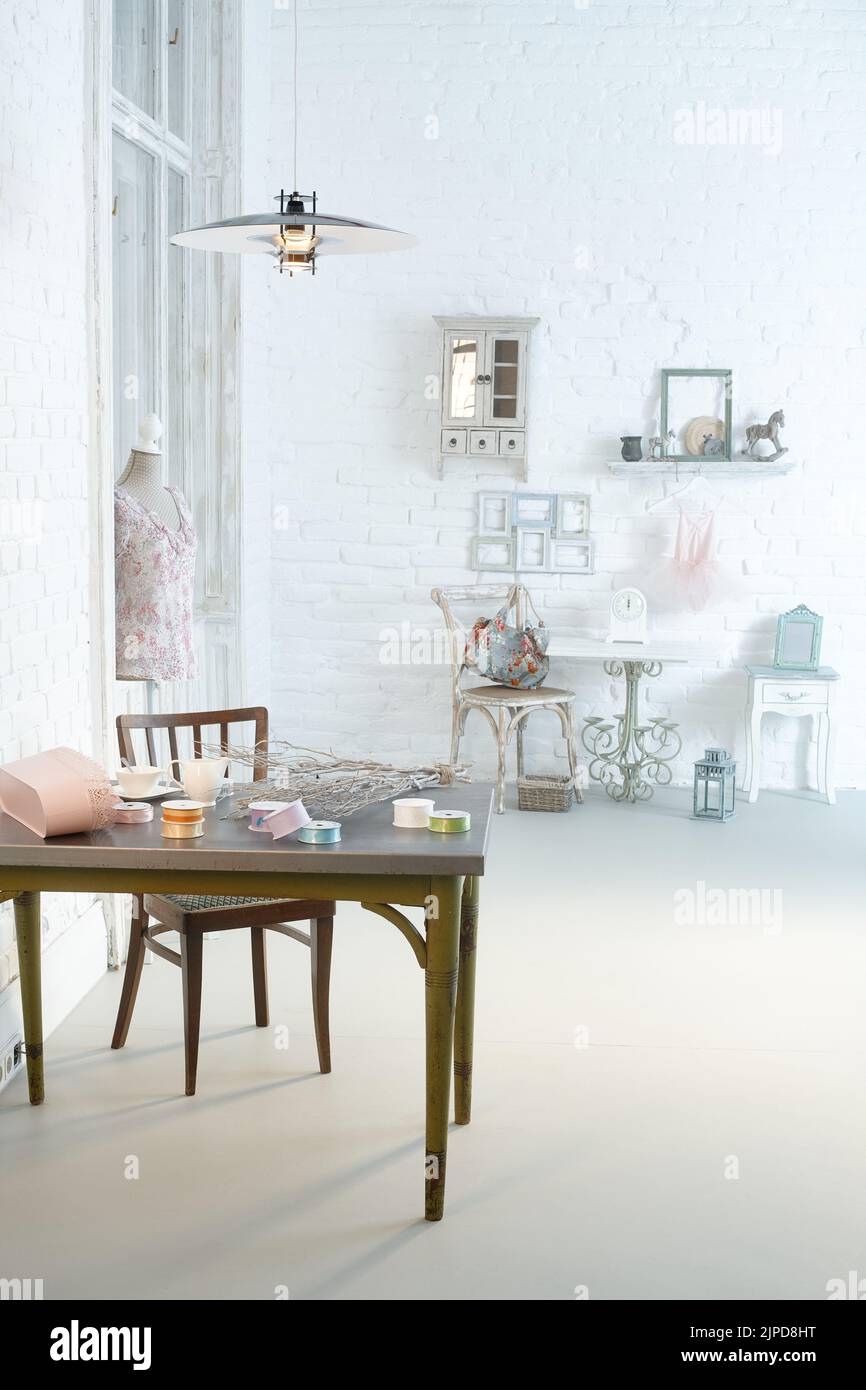 desk, pastel, feminine, vintage, desks, pastels, feminines, vintage ...