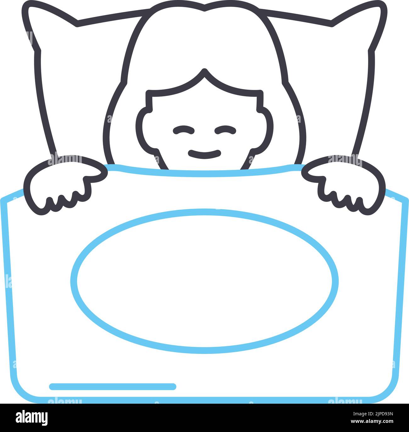 Moon insomnia icon outline Stock Vector Images - Alamy