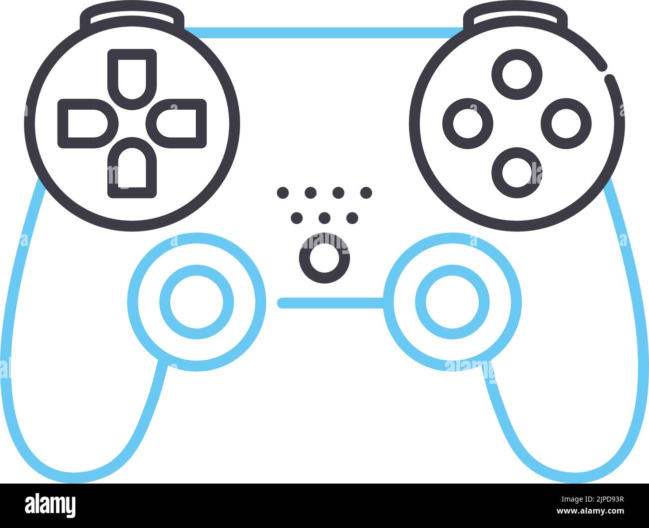 joystick line icon, outline symbol, vector illustration, concept sign Stock Vector Image & Art ...