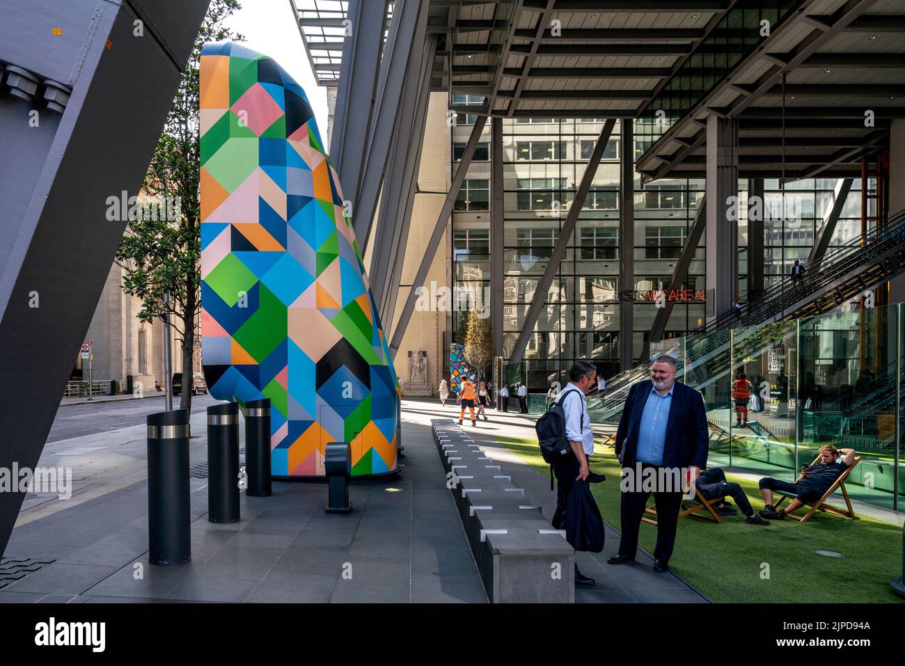 Colourful Air Vents/Ventilation Shafts At The Base Of The Leadenhall ...