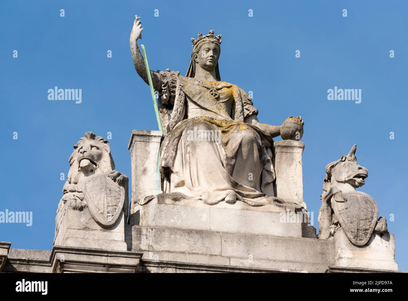 Britannia and her companions sculptures on the Foreign and Commonwealth ...