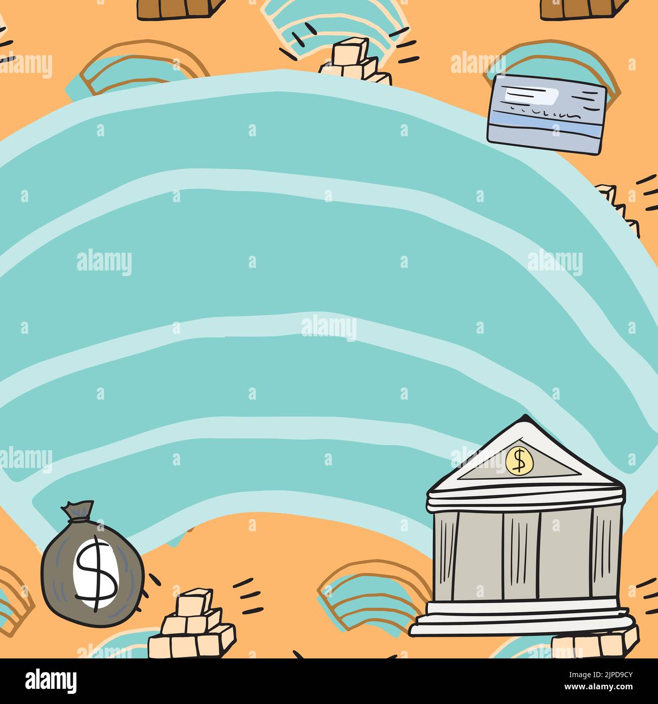 Pack Of Cash And Stacks Of Gold Ingots Laying Next To Bank Entrance ...