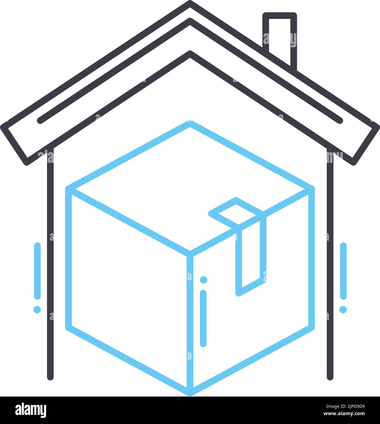 Warehouse building logistic icon hi-res stock photography and images ...