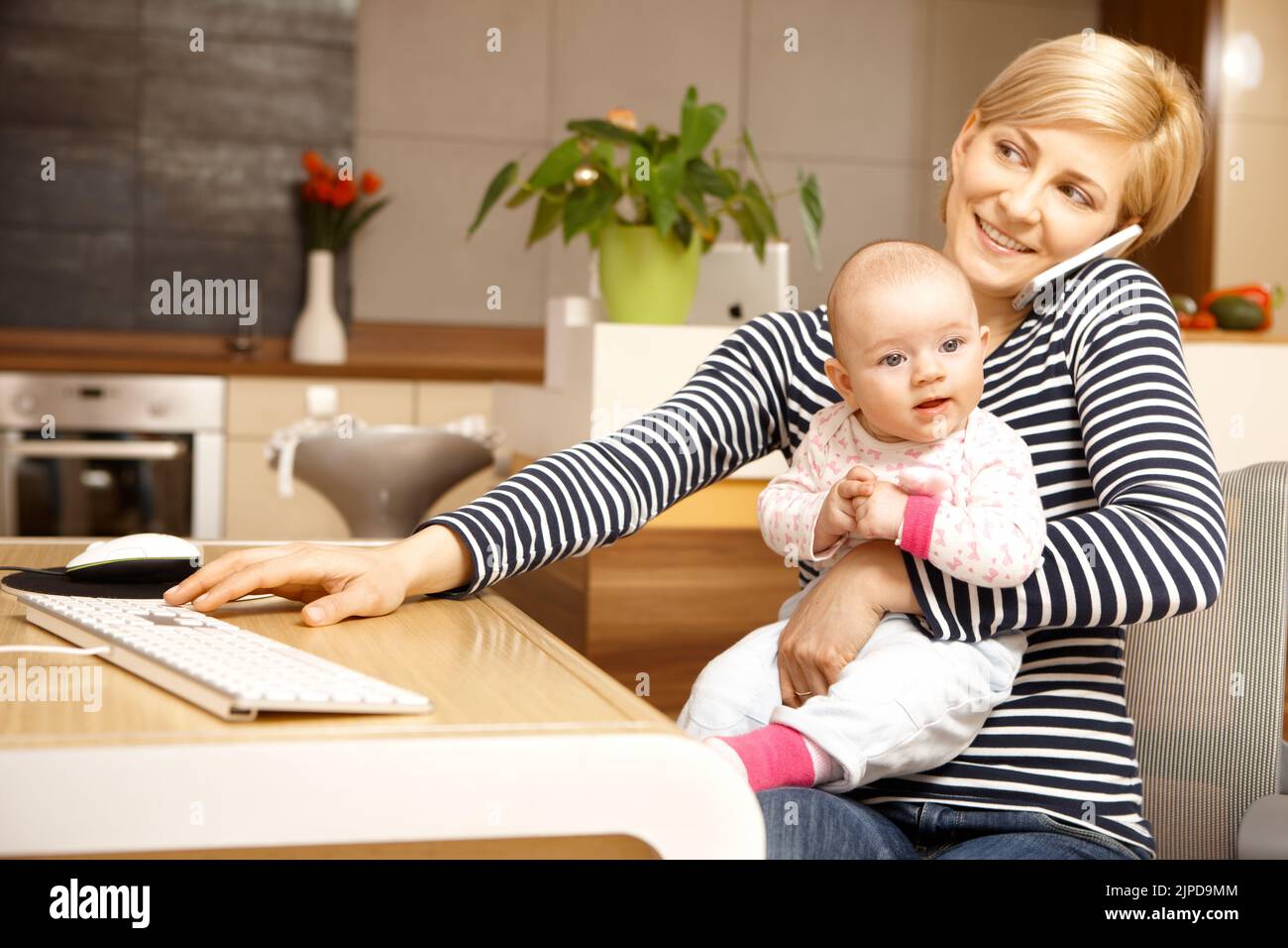 woman, mother, on the phone, multi tasking, homeoffice, female, ladies ...