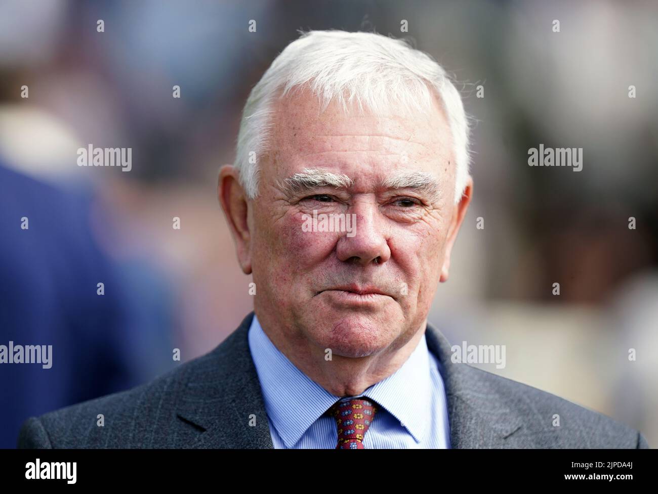 Trainer David Barron on day one of the Ebor Festival at York Racecourse ...
