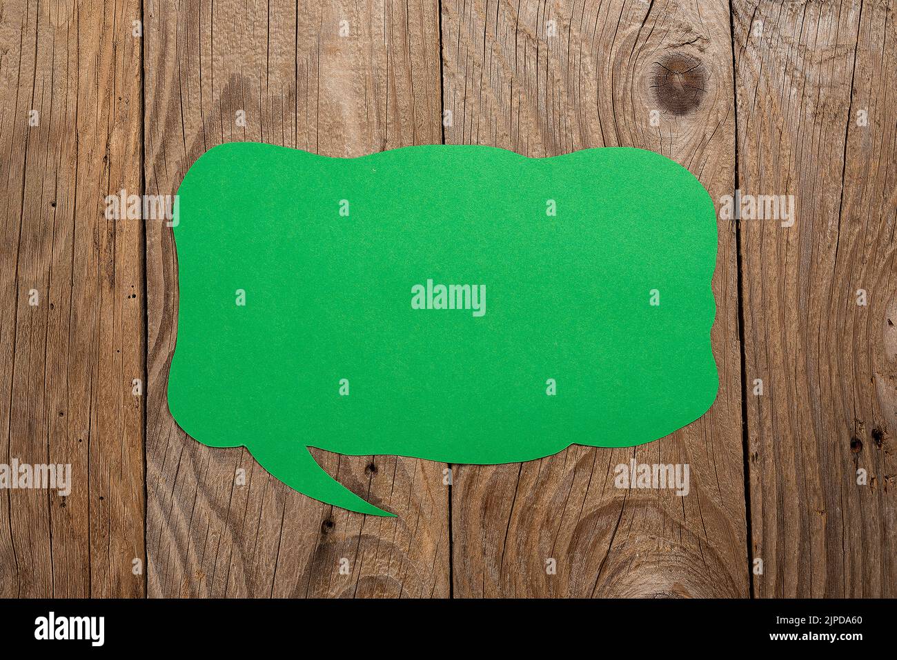 Speech Bubble On Floor With Important Information Written In Stock ...