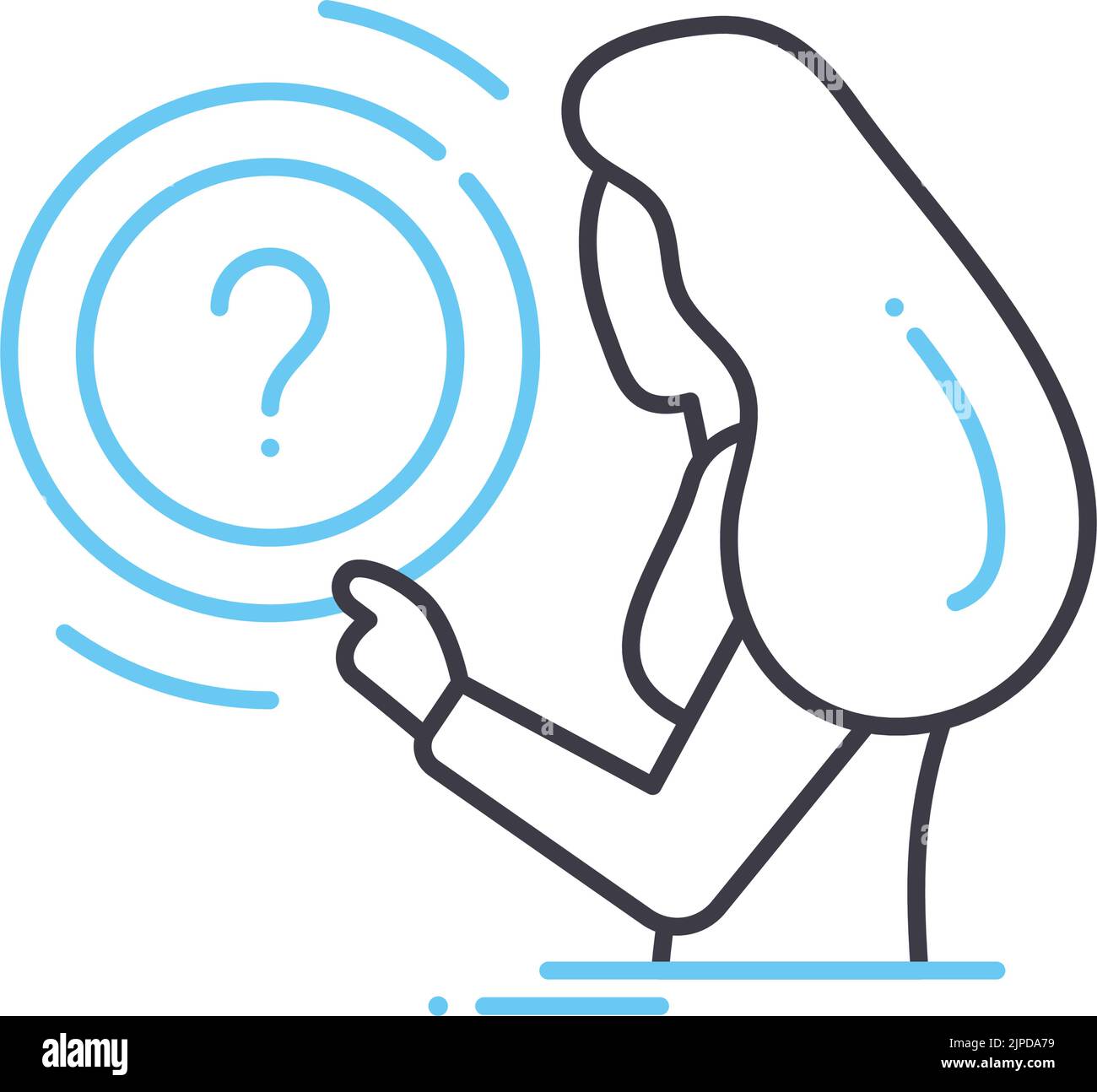 Problem Line Icon Outline Symbol Vector Illustration Concept Sign Stock Vector Image And Art