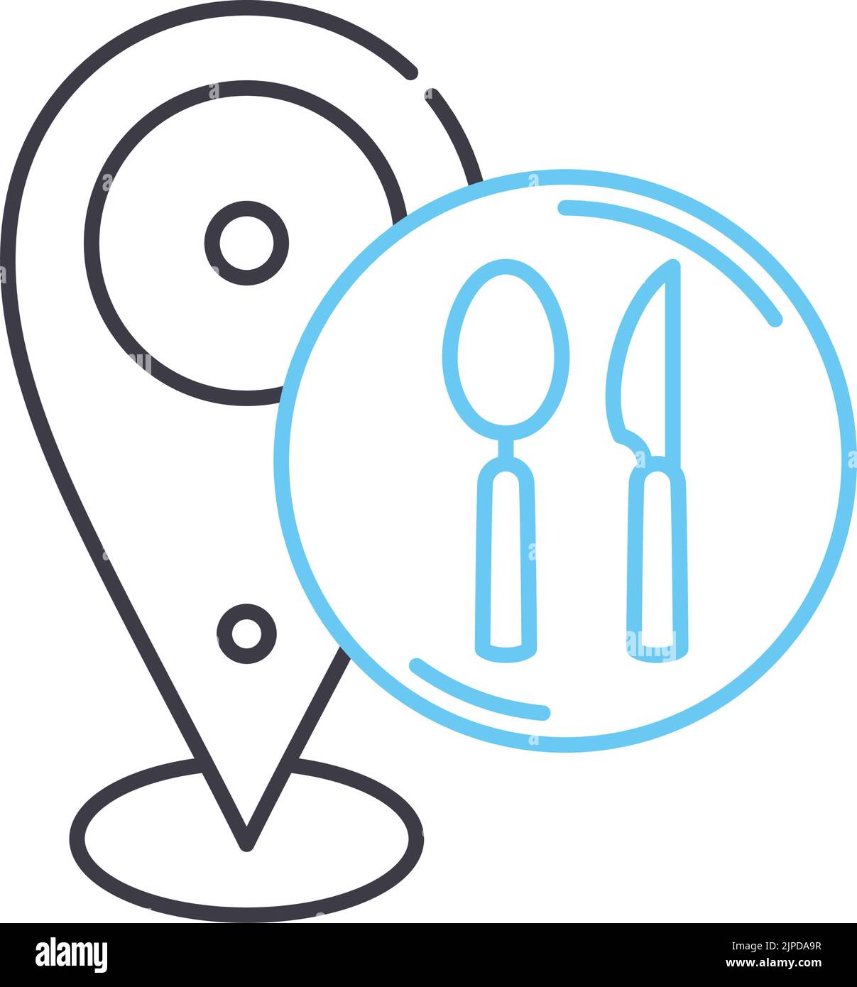 travel guide line icon, outline symbol, vector illustration, concept ...