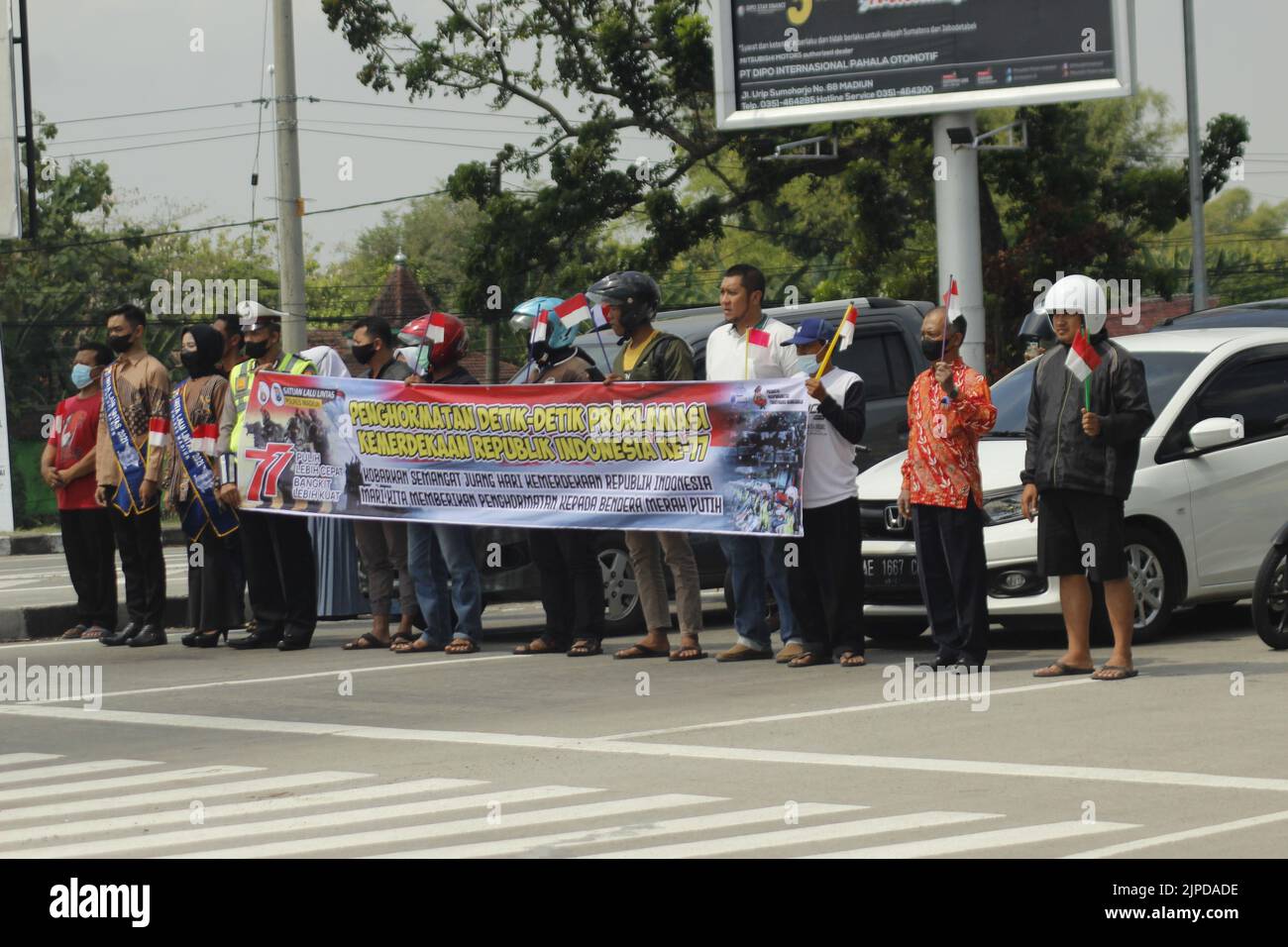 Madiun, East Java, Indonesia. 17th Aug, 2022. A number of officers from ...
