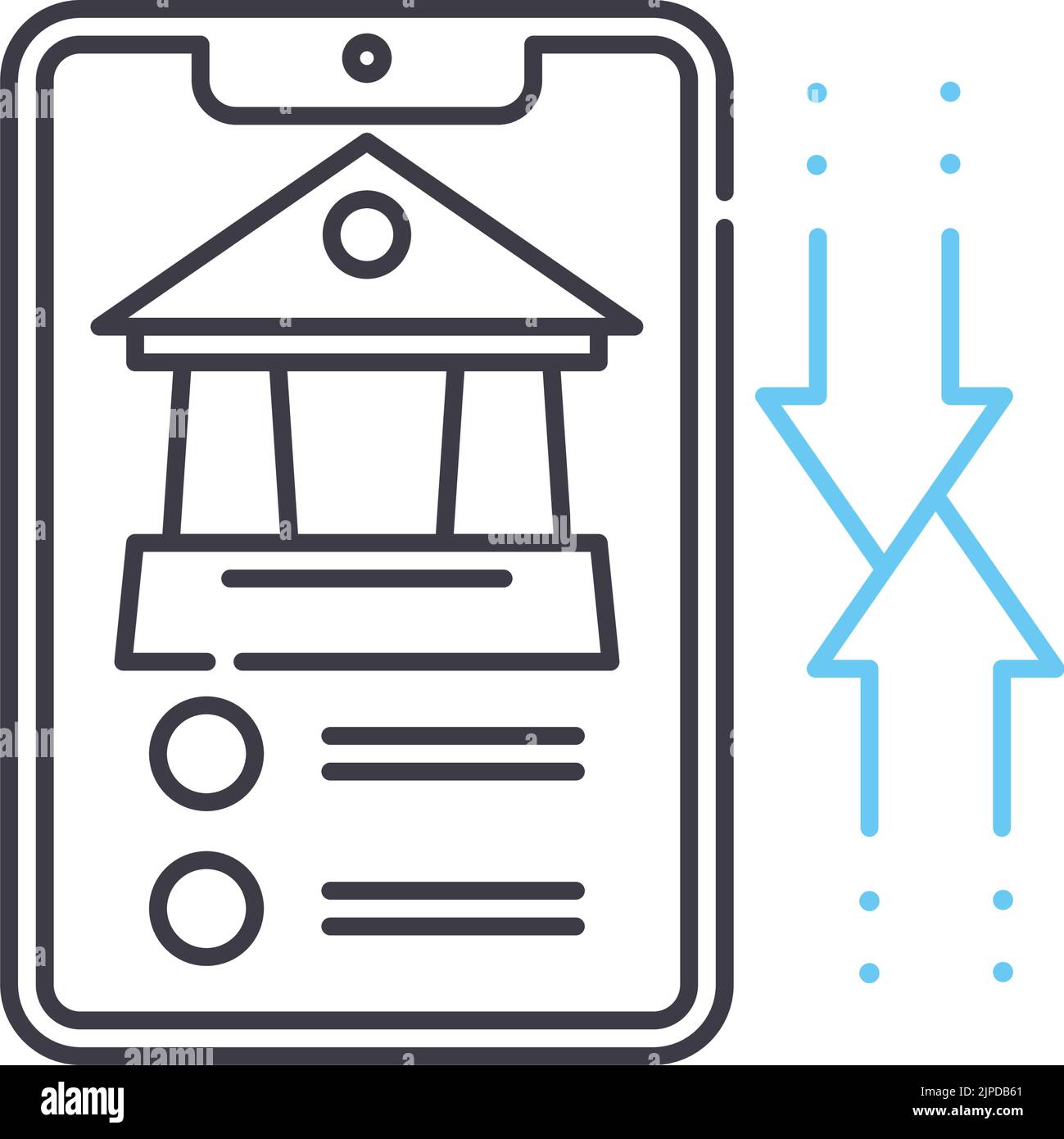 transaction history line icon, outline symbol, vector illustration ... transaction history line icon, outline symbol, vector illustration ...