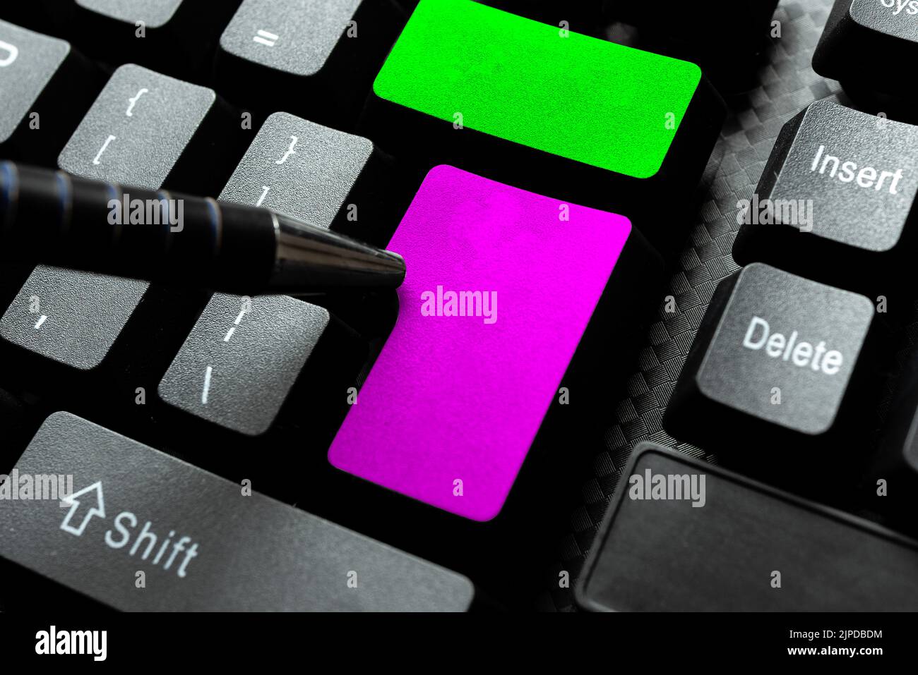 Computer Keyboard And Symbol.Information Medium For Communication Stock ...