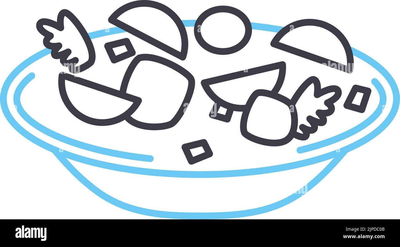 goulash line icon, outline symbol, vector illustration, concept sign ...